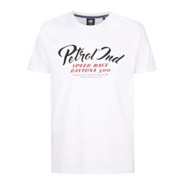 PETROL INDUSTRIES T-Shirt Herren Gr&ouml;&szlig;e M rot / schwarz / wei&szlig;