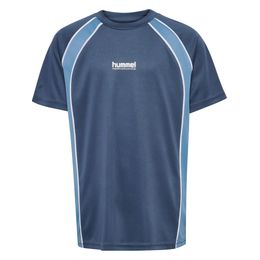 Hummel Funktionsshirt Jungen Gr&ouml;&szlig;e 158/164 saphir / hellblau / wei&szlig;