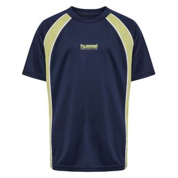 Hummel Funktionsshirt Jungen Gr&ouml;&szlig;e 104 navy / kiwi / wei&szlig;