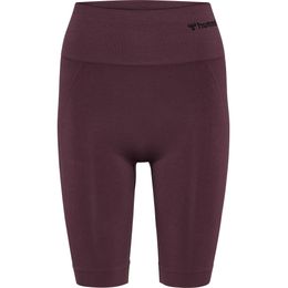 Hummel Sportshorts 'Tif' Damen Gr&ouml;&szlig;e M brombeer / schwarz