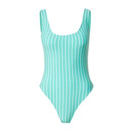River Island Badeanzug Damen Gr&ouml;&szlig;e XL aqua / offwhite