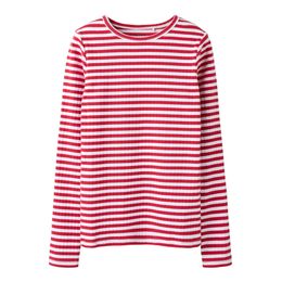 name it Shirt 'Suraja' M&auml;dchen Gr&ouml;&szlig;e 86 himbeer / wei&szlig;
