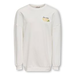Only Girls Sweatshirt 'PHOEBE' M&auml;dchen Gr&ouml;&szlig;e 134/140 gelb / gr&uuml;n / wei&szlig;
