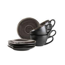 M&auml;ser M&auml;ser Kaffeetassen-Set, Keramik Niara Organic Braun / Schwarz