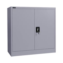 Makika Aktenschrank / B&uuml;roschrank abschlie&szlig;bar 40x90x90cm in Anthrazit