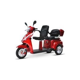 ECO ENGEL 503, Zweisitzer Senioren- / Elektromobil, 25 km/h mit Li-io 30 AH Akku, Rot