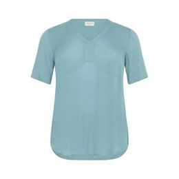 Kaffe CURVE Bluse 'KCAmi' Damen Größe 4XL cyanblau