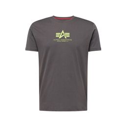 Alpha Industries T-Shirt Herren Größe M neongelb / grau