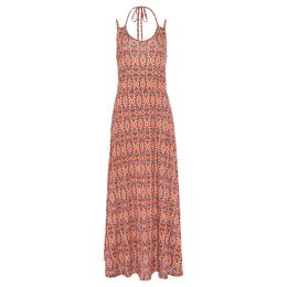 Lascana Kleid Damen Gr&ouml;&szlig;e 36 gr&uuml;n / orange / rot / wei&szlig; Winterkleid