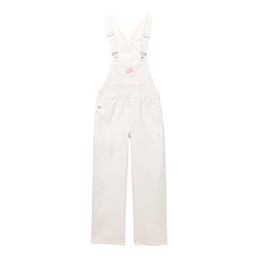 Pull&Bear Pull&Bear Latzjeans 'PACIFIC SARDIDNAS' Damen Größe M white denim