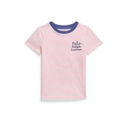 Polo Ralph Lauren T-Shirt M&auml;dchen Gr&ouml;&szlig;e 124/128 navy / rosa / wei&szlig;