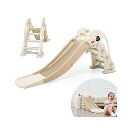 BABY VIVO Kinderrutsche / Rutsche - Delfin in Kaffee / Braun