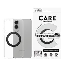 Backcover "MagSafe Compatible Kickstand Case f&uuml;r Samsung Galaxy S25 Edge", Samsung Galaxy S25 Edge, schwarz, CARE BY PANZERGLASS, H&uuml;llen, Backcover,