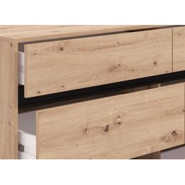 Kommode Inosign, B:157cm H:90cm T:40cm, schwarz, FSC-zertifizierter Holzwerkstoff, Wohnzimmer, Sideboards, "Marron, Sideboard mit Schubkästen,