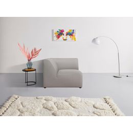 Sofa-Eckelement Inosign, B:98cm H:73cm T:98cm, grau, 62% Polypropylen, 32% Polyester, Polsterelemente, "Koa, Sofamodul, passend zur Serie KOA", in