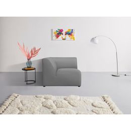 Sofa-Eckelement Inosign, B:98cm H:73cm T:98cm, grau, 62% Polypropylen, 32% Polyester, Polsterelemente, "Koa, Sofamodul, passend zur Serie KOA", in