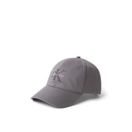 Herren Baseball Cap "MONO LOGO EMBRO CAP", grau, Calvin Klein Jeans, Stoff, Baumwolle, Caps, mit Logostickerei