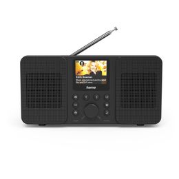 Hama Digitalradio (DAB+) "Digitalradio (DAB+, Internetradio, Bluetooth RX, App)", B:23,5cm H:12,5cm T:8cm, schwarz, Radios