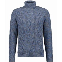 Ragman Herren Rollkragenpullover, blau, Gr. XXL, 100% Baumwolle, Pullover