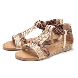 Lascana Damen Sandale "Sommerschuh, Sandalette", Gr. 42, beige, Obermaterial: 50% Lederimitat, 50% Textilmaterial. Decksohle: 100% Lederimitat.