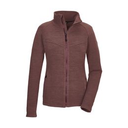 Killtec Damen Strickjacke "KOW 112 WMN FLX JCKT", rot, Gr. 40, Oberstoff: 100% Polyester, Strickjacken, Powerstretchjacke, Melange Optik,