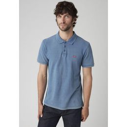 Levi's Poloshirt LEVI'S "LE NEW LEVIS HM POLO", Herren, Gr. XL, true indigo mid indi, Piqué, Obermaterial: 100% Baumwolle, normal normal, ohne Ausschnitt, Bündchen, Shirts, mit kleinem Batwing-Logo
