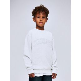 name it Jungen Sweatshirt "NKMLESTER LS NREG SWEAT UNB", grau, Gr. 134, bedruckt, Sweatware, Obermaterial: 100% Baumwolle, Sweatshirts