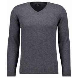 Ragman Herren Rundhalspullover, grau, Gr. L, 90% Wolle 10% Cashmere, Pullover