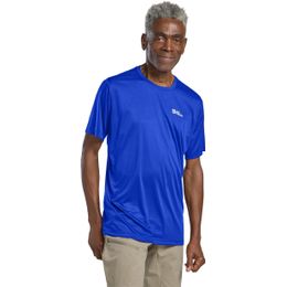 Jack Wolfskin Herren Funktionsshirt "TECH T M", blau, Gr. S, Obermaterial: 100% Polyester, Shirts