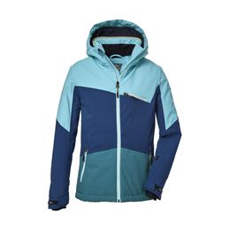 Killtec M&auml;dchen Skijacke "KSW 182 GRLS SKI JCKT", blau, Gr. 116, Oberstoff: 100% Polyester, Futter: 100% Polyester, Wattierung: 100% Polyester,