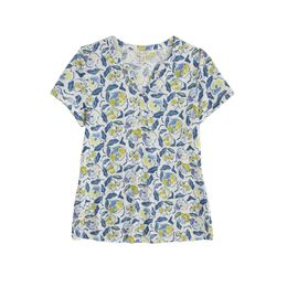 Seasalt Cornwall T-Shirt 'Waterflow' Damen Gr&ouml;&szlig;e 5XL blau / navy / gelb / hellgrau