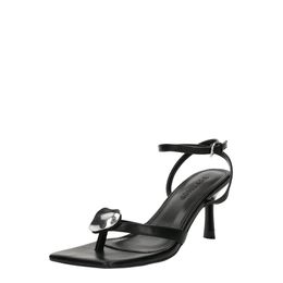 Topshop Zehentrenner 'Gilly' Damen Größe 42 schwarz / silber