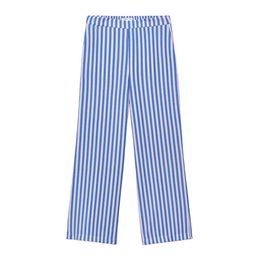 Mango Hose 'MYKONOS' Damen Gr&ouml;&szlig;e 34 azur / wei&szlig;