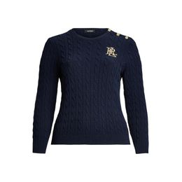 Lauren Ralph Lauren Plus Pullover 'MONTIVA' Damen Gr&ouml;&szlig;e 6XL navy / gold