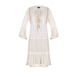 South Beach Kleid Damen Gr&ouml;&szlig;e 36 gold / wollwei&szlig;