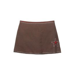 Pull&Bear Pull&Bear Rock Damen Größe 34 dunkelbraun / dunkelrot / silber