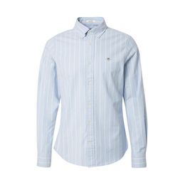 Gant Hemd Herren Größe M hellblau / weiß