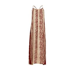 South Beach Kleid Damen Gr&ouml;&szlig;e 38 beige / dunkelrot Winterkleid