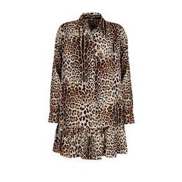 South Beach Kleid Damen Größe 36 beige / braun / schwarz Winterkleid