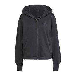 adidas Sportswear Athletic Zip-Up Hoodie 'ALL SZN' female Black size XS