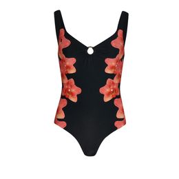 South Beach Swimsuit female Red, Black size 16