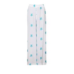 South Beach Strandhose Damen Gr&ouml;&szlig;e 44 blau / wei&szlig;