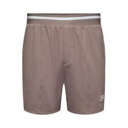 SikSilk Shorts Herren Gr&ouml;&szlig;e 38 dunkelbeige / wei&szlig;