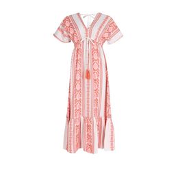 South Beach Kleid Damen Gr&ouml;&szlig;e 38 hellpink / melone / wei&szlig; Winterkleid