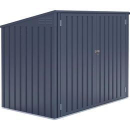 WESTMANN Metall M&uuml;lltonnenbox anthrazit, 172x100x131 cm