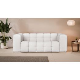 3-Sitzer "TALISHA Designersofa, moderne Steppung, Ma&szlig;e B/T/H: 229/110/75 cm", beige (creme), B:229cm H:75cm T:110cm, 100% Polyester, LeGer Home by Lena Gercke, Sofas, aufwendig gepolstert, hoher Sitzkomfort