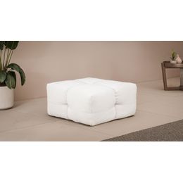 Polsterhocker "TALISHA Sitzhocker, moderne Steppung, Ma&szlig;e: 84/93/43 cm", beige (creme), B:84cm H:43cm T:93cm, 100% Polyester, LeGer Home by Lena Gercke, Hocker, Polsterhocker, hoher Sitzkomfort, gem&uuml;tlich und modern, aufwendig gepolstert