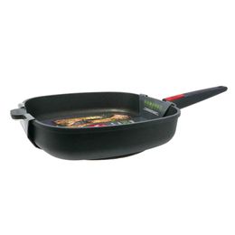 Woll Alu Handguss Nowo Pfanne flach beschichtet Induktion 28x28cm