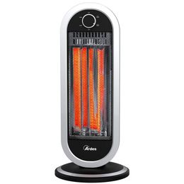 Ardes AR4B01, Infrarot-Heizlüfter, Carbonfaser, Indoor, Schwarz, Silber, 900 W