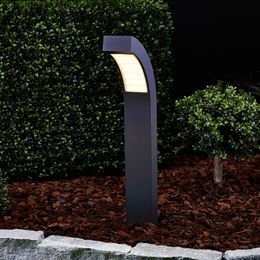 LUCANDE LED-Sockelleuchte Lennik, 60 cm, anthrazit, Metall